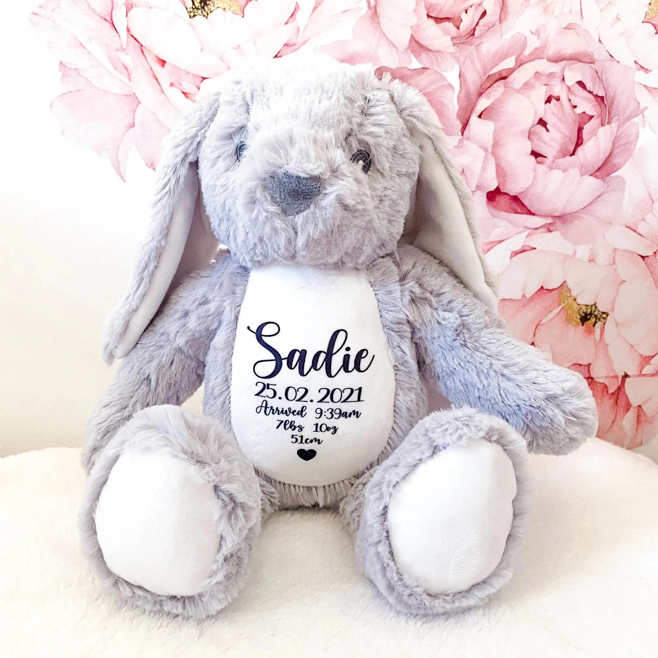 Personalised Teddy | Birth Announcement Details – Ayla & Lara