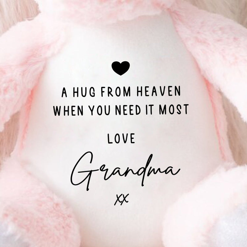 A Hug from Heaven Personalised Teddy – Ayla & Lara